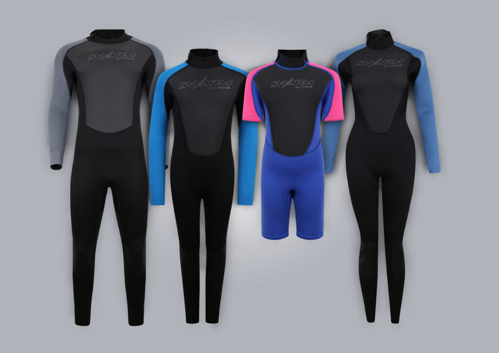 Long and shorty Swarm2.8 wetsuits for every family member from Typhoon ...